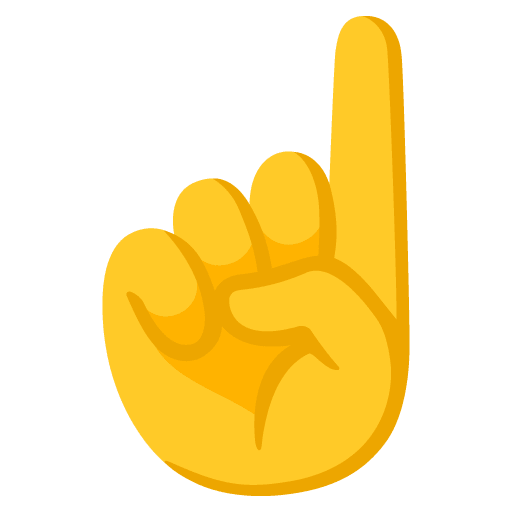 ☝ Index Pointing Up Emoji Meaning - From Girl & Guy - Emojisprout