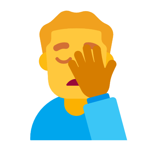 🤦‍♂️ Man Facepalming Emoji Meaning - From Girl & Guy - Emojisprout