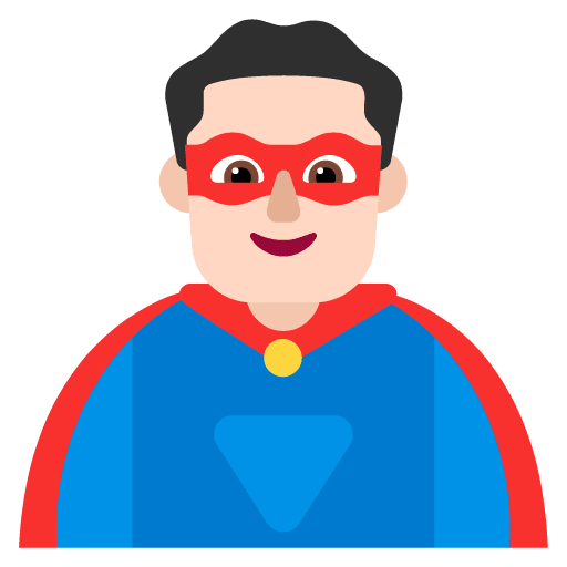 🦸🏻‍♂️ Man Superhero: Light Skin Tone Emoji Meaning - From Girl & Guy ...